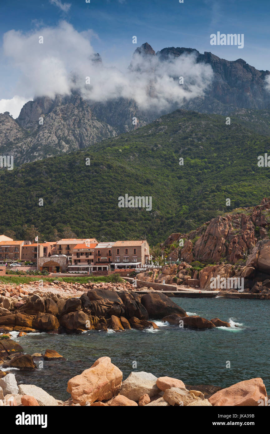 France, Corsica, Corse-du-Sud Department, Calanche Region, Porto, town ...
