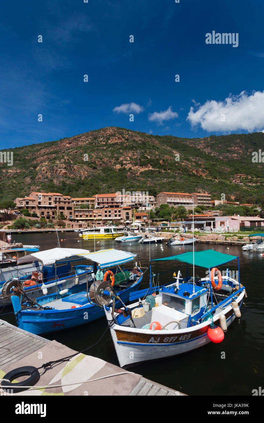 France, Corsica, Corse-du-Sud Department, Calanche Region, Porto, town ...