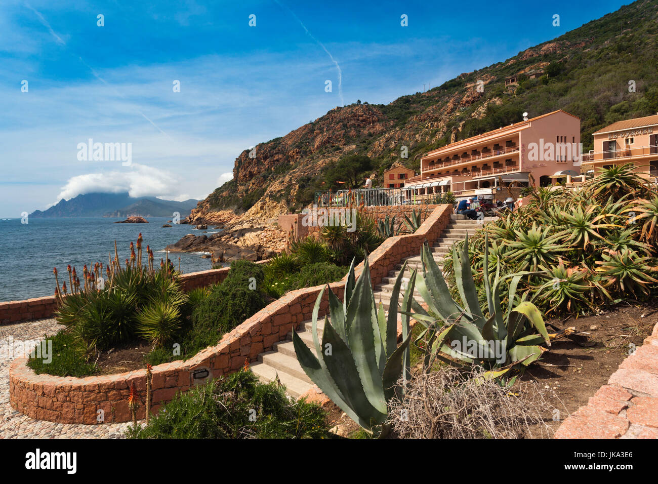 France, Corsica, Corse-du-Sud Department, Calanche Region, Porto, town ...