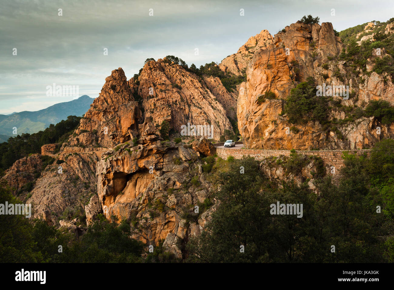 France, Corsica, Corse-du-Sud Department, Calanche Region, Porto, red ...