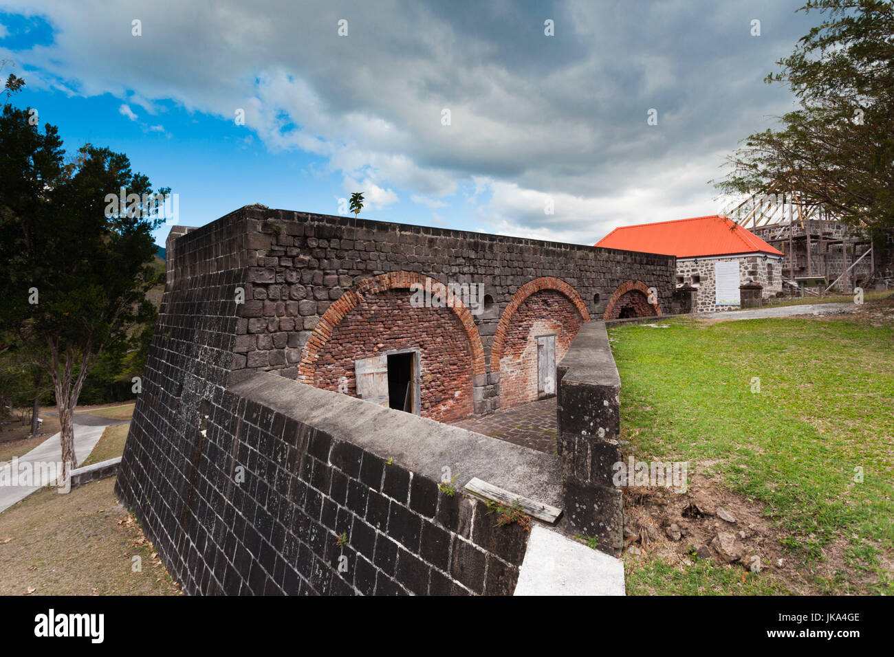 Dominica, Portsmouth, Cabrits National Park, Fort Shirley, 18th century ...