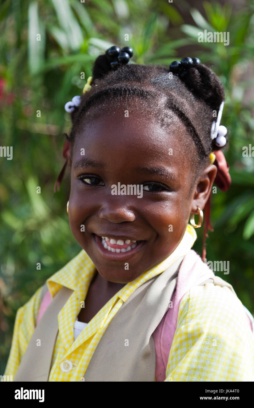 Dominica, Wesley, schoolgirl, NR Stock Photo - Alamy