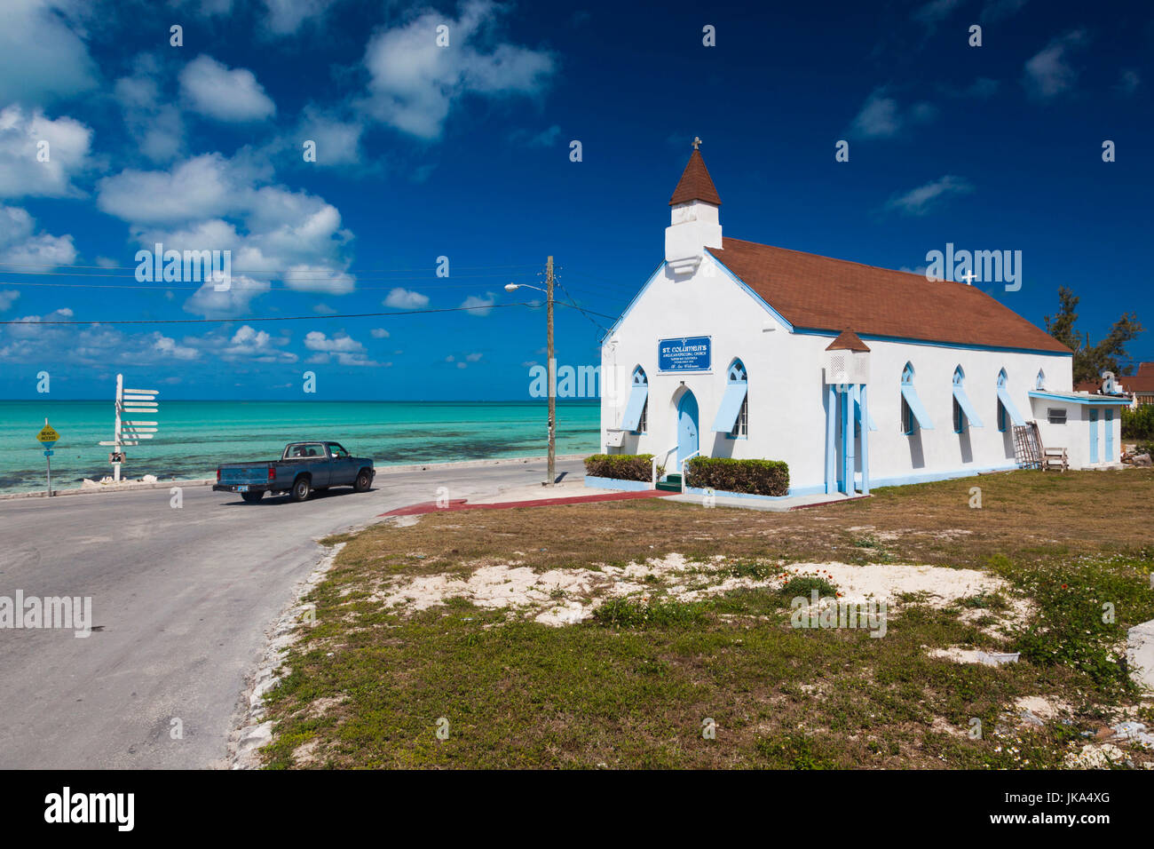 Bahamas, Eleuthera Island, Tarpum Bay, town view Stock Photo - Alamy