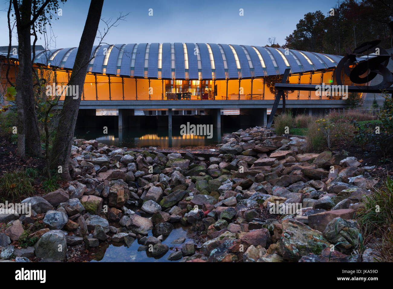 USA, Arkansas, Bentonville, Crystal Bridges Museum of American Art ...