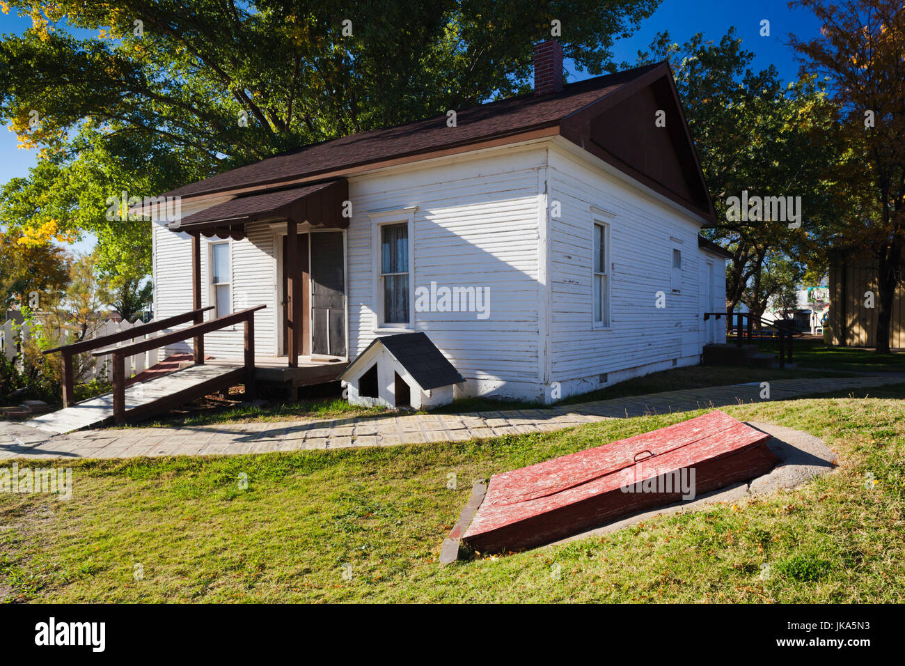 USA, Kansas, Liberal, Dorothy's House, replica of the house from the ...