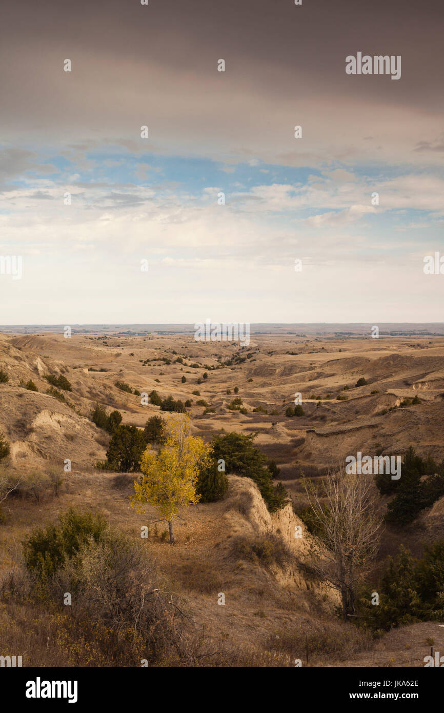 USA, Nebraska, Lewellen, landscape along Oregon National Historic Trail ...