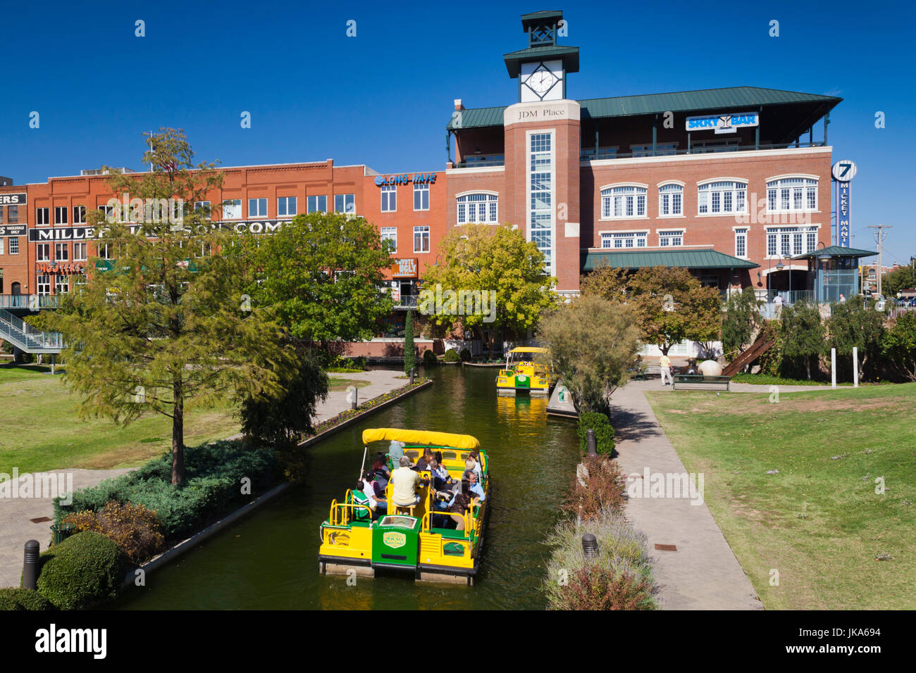 USA, Oklahoma, Oklahoma City, Bricktown, entertainment district ...