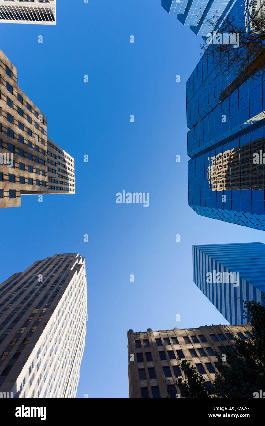 USA, Oklahoma, Oklahoma City, highrise buildings downtown Stock Photo ...