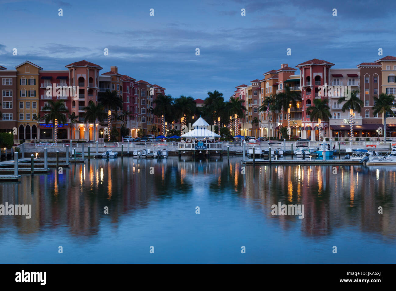 USA, Florida, Gulf Coast, Naples, Bayfront, dusk Stock Photo - Alamy