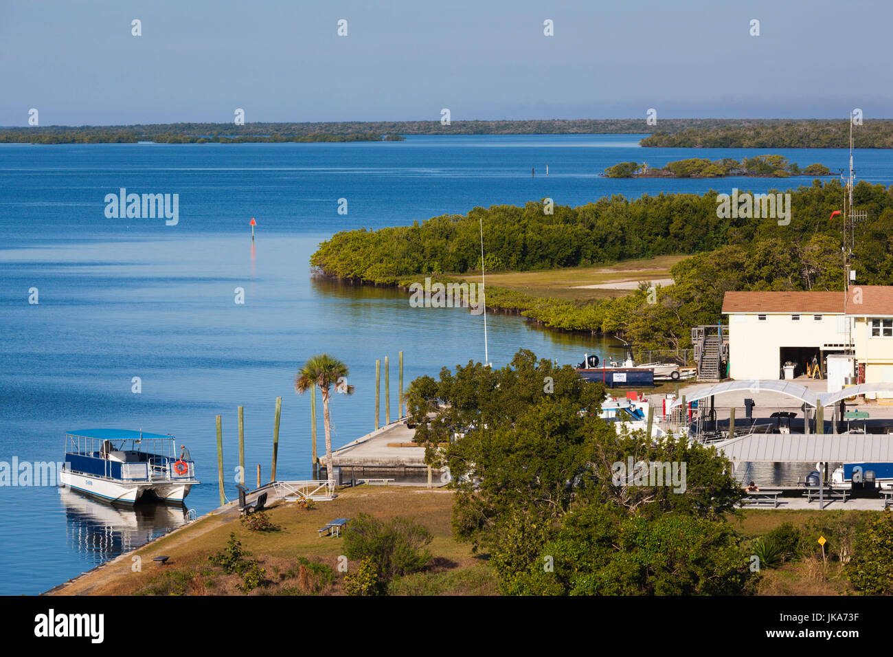 USA, Florida, Everglades National Park, Everglades City, elevated view ...