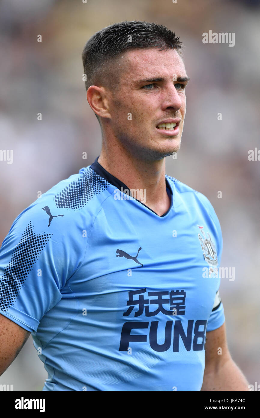 Newcastle United's Ciaran Clark during the pre-season friendly match at ...