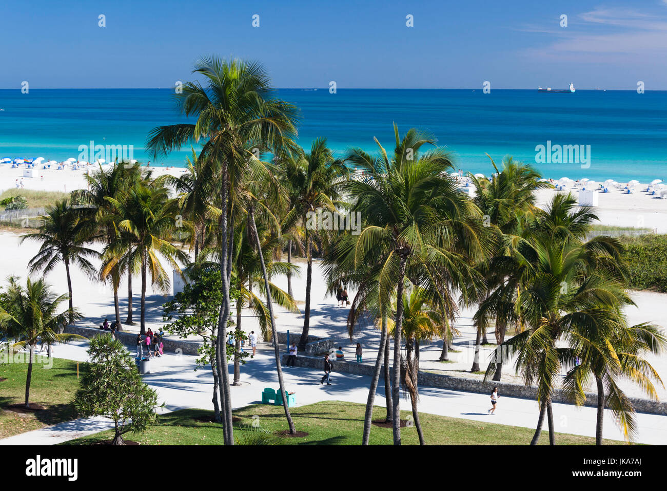 Elevated view of south beach hi-res stock photography and images - Alamy