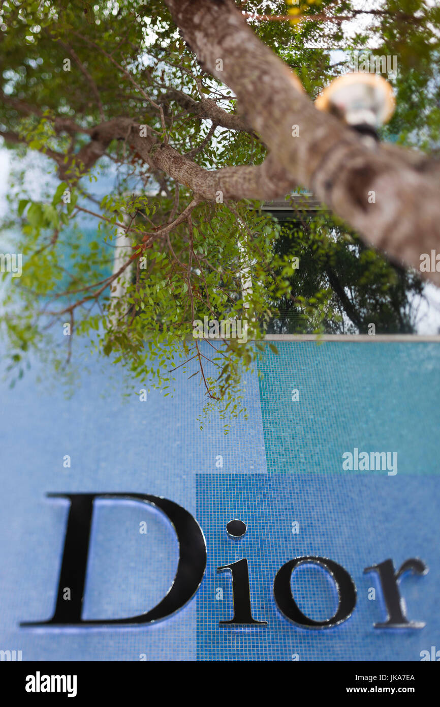 USA, Florida, Miami, Miami Design District, Dior, store front Stock ...