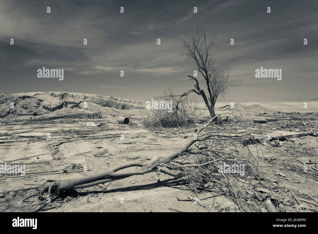 Chile, Officina Pedro de Valdivia, former saltpeter mining ghost town ...
