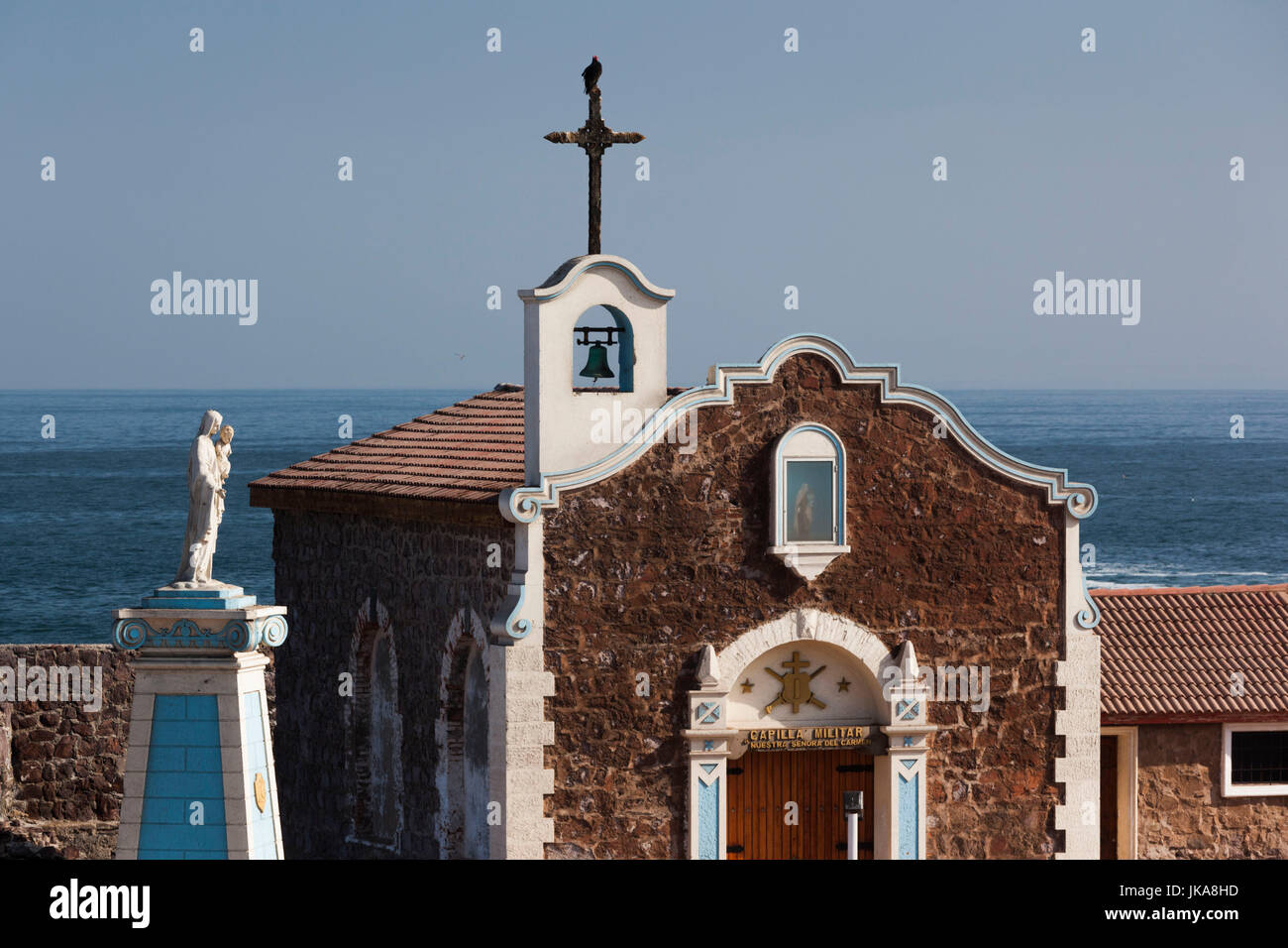 Chile, Antofagasta, beachfront military chapel Stock Photo - Alamy