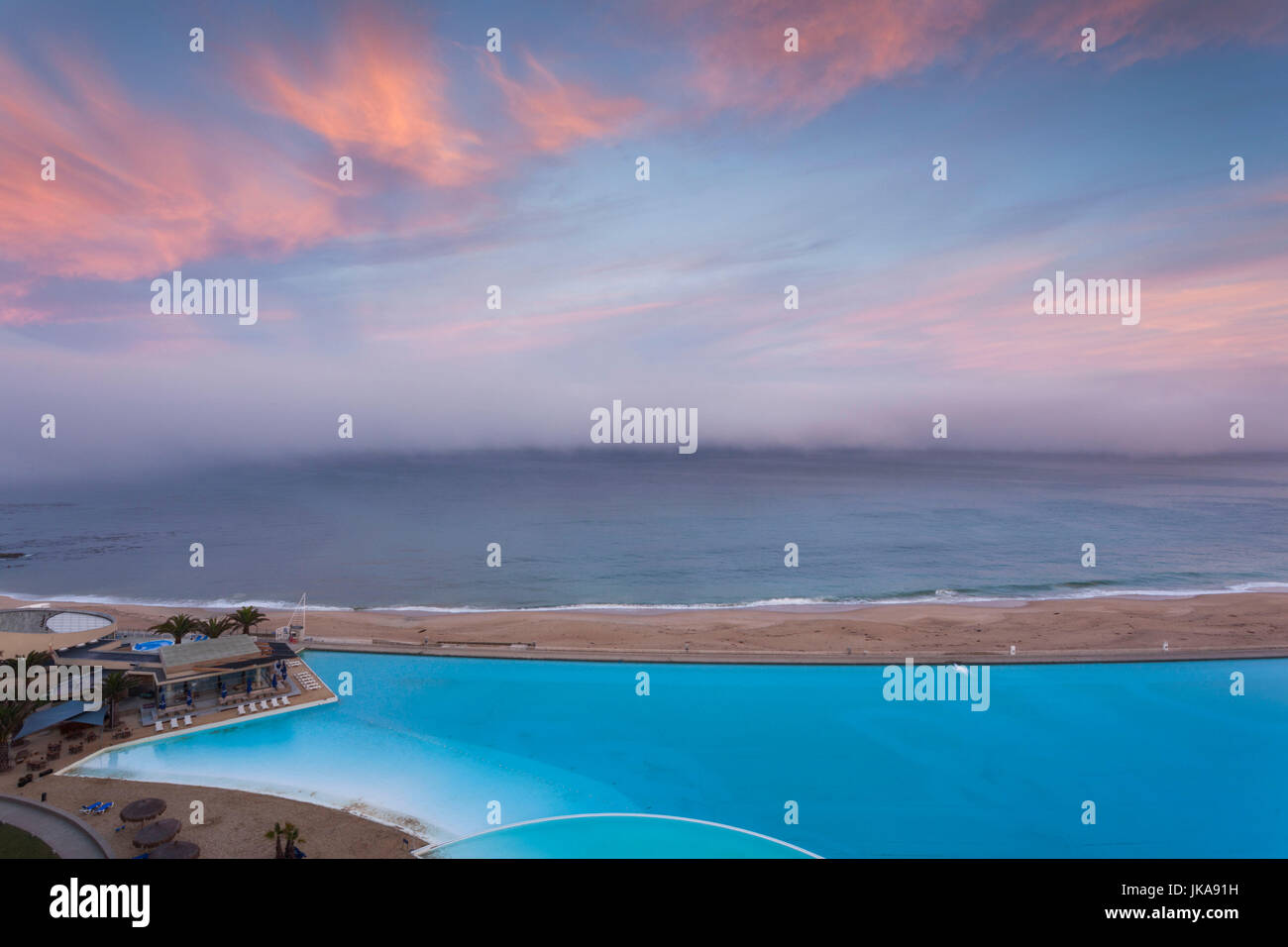 Chile, Algarrobo, San Alfonso del Mar, World's largest man-made pool ...