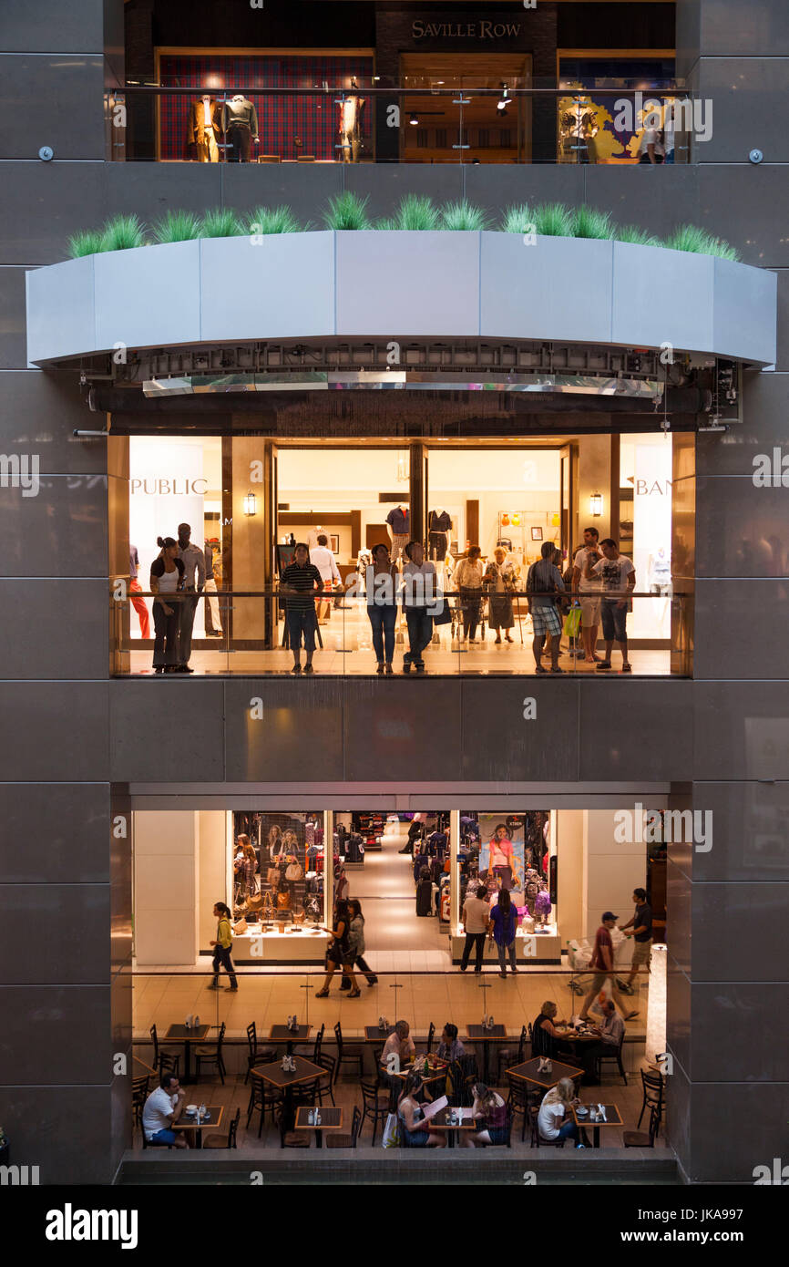 Chile, Santiago, Interior of the Costanera Center shopping mall Stock ...