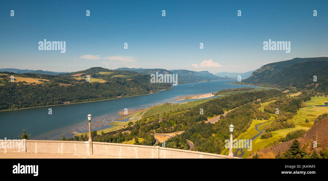 Panorama of Columbia River Gorge - View from the Vista House, Corbett ...