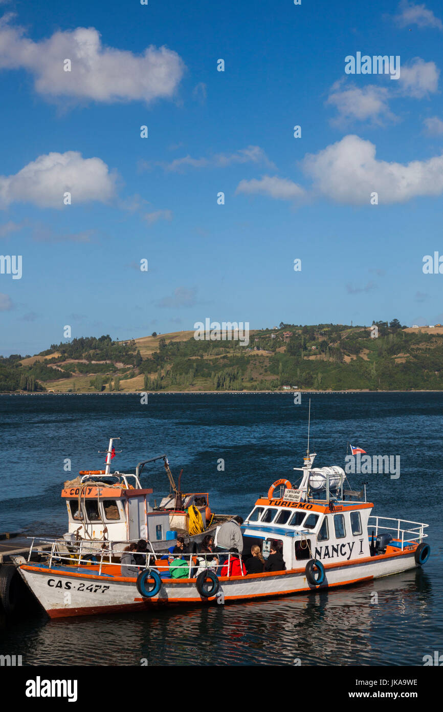 Chile, Chiloe Island, Castro, town port Stock Photo - Alamy