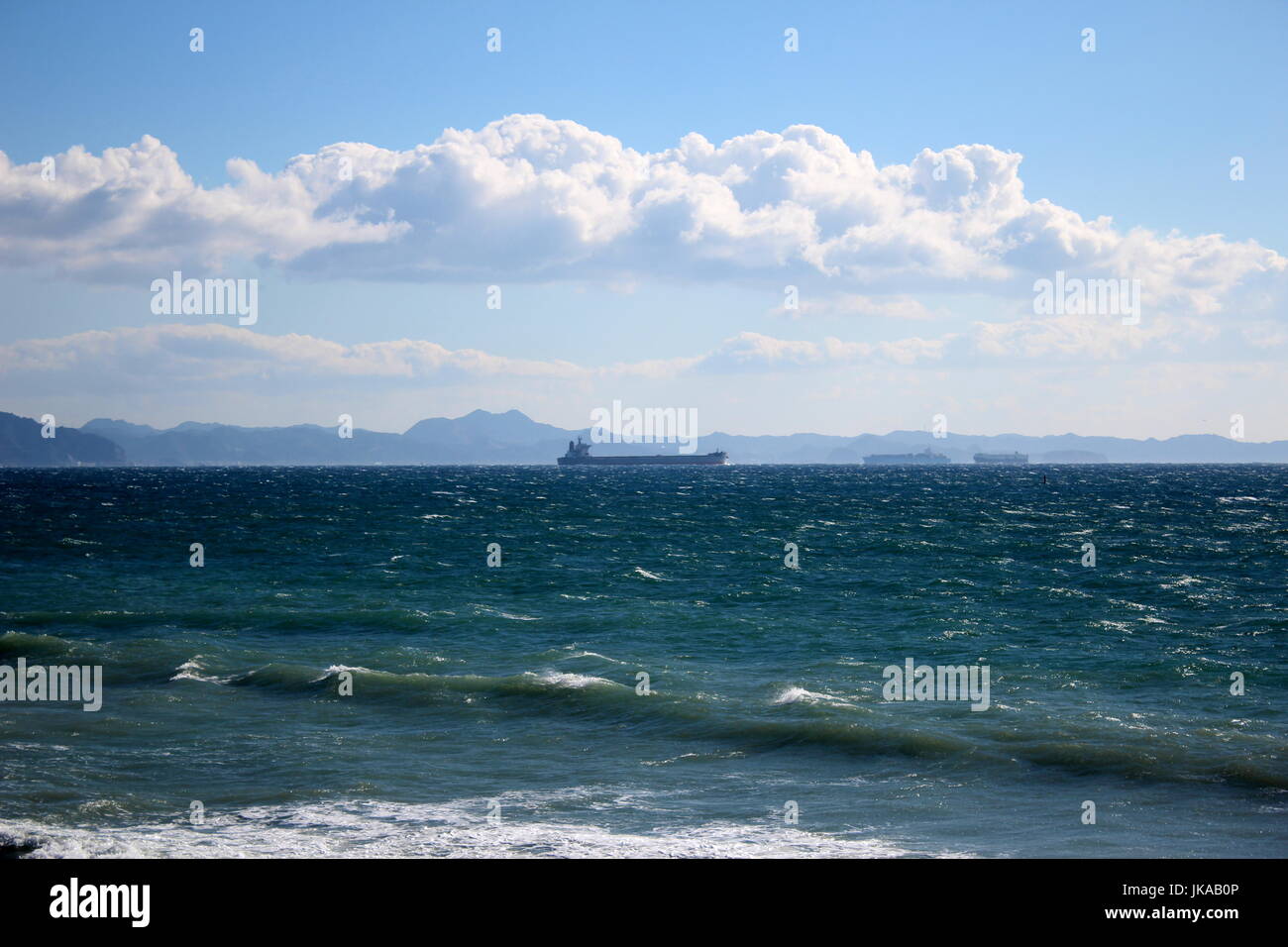 Looking out across Tokyo Bay while waiting on the ferry to Chiba ...