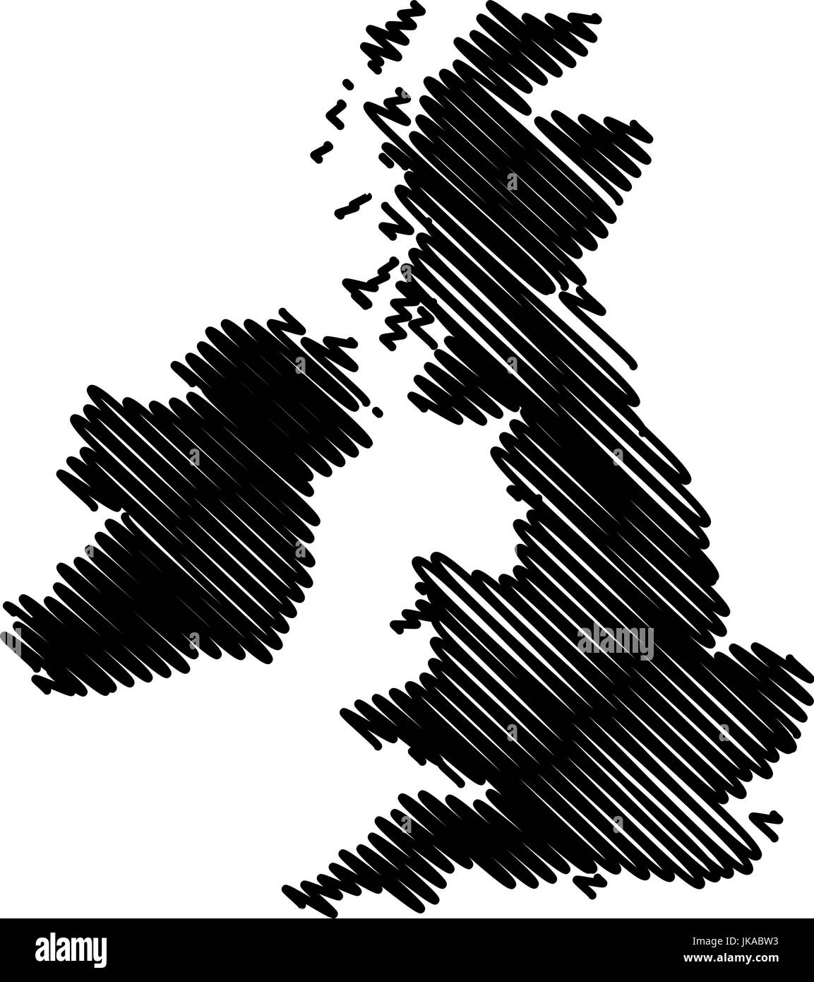 Outline map british isles hi-res stock photography and images - Alamy