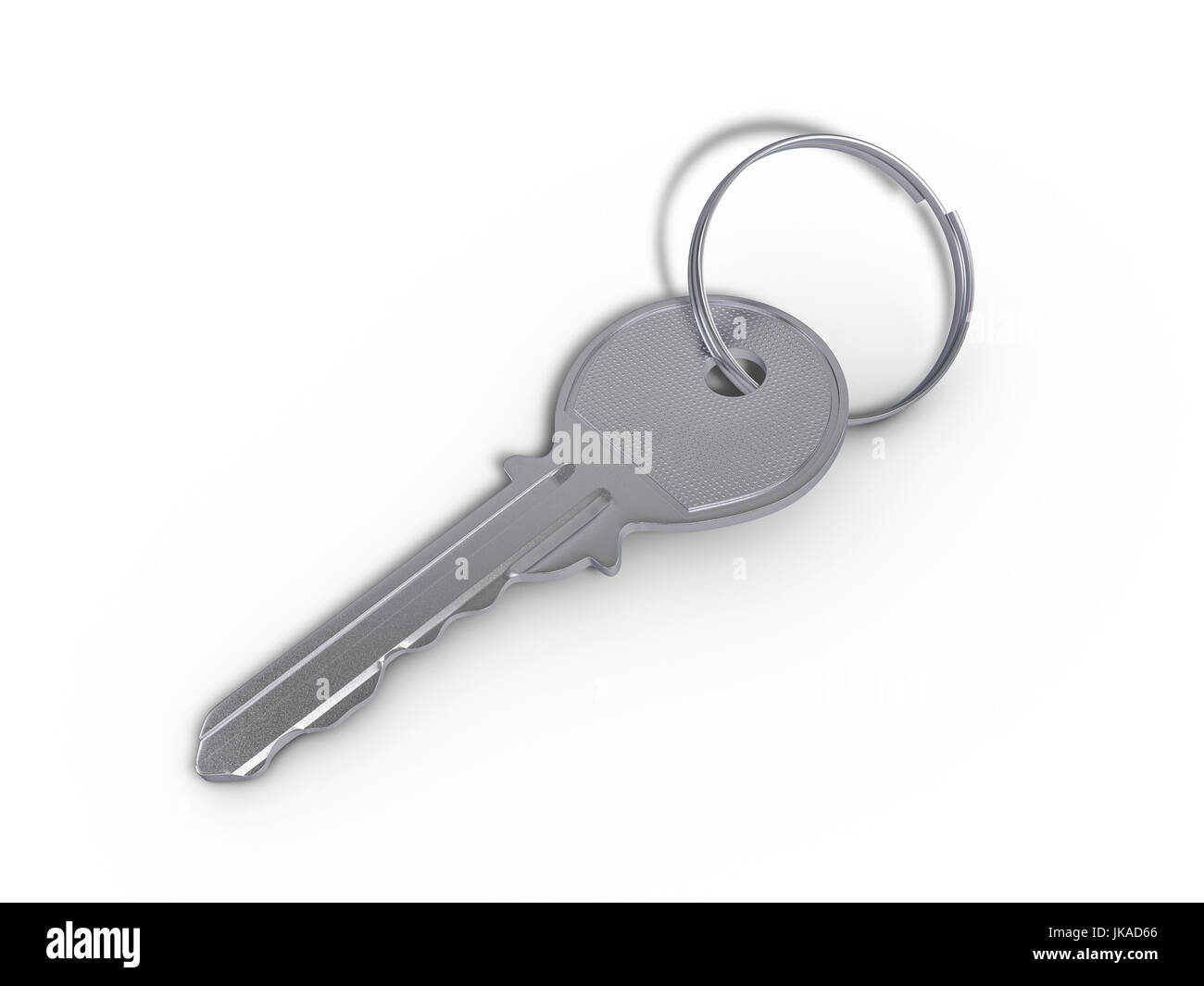 Key on a white background. 3d illustration Stock Photo - Alamy