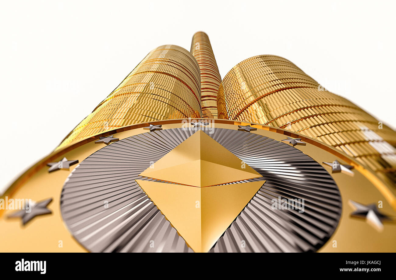 Ethereum Coins - 3D Rendering Stock Photo - Alamy
