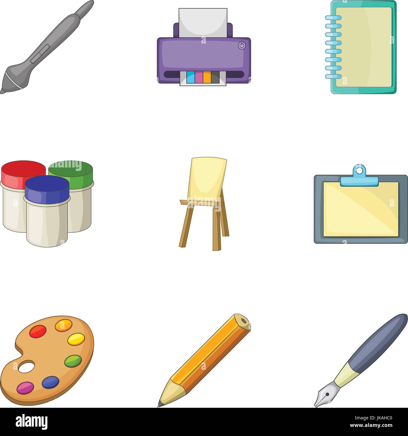Design equipment icons set, cartoon style Stock Vector Image & Art - Alamy