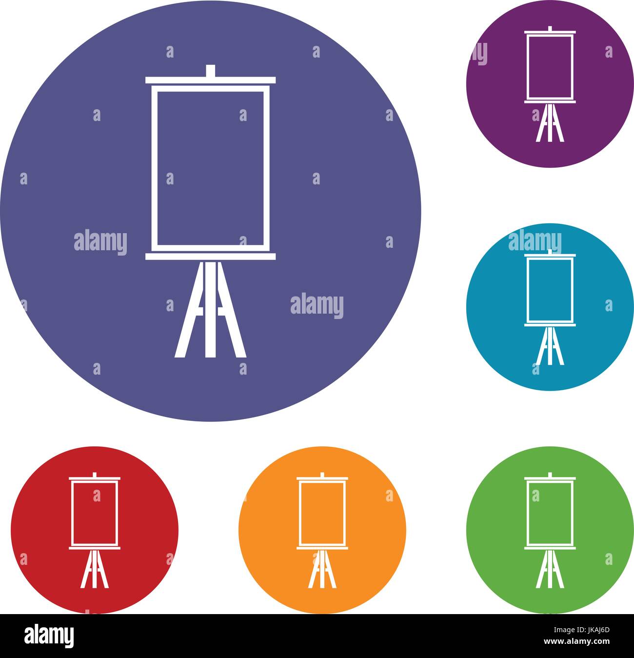 Easel icons set Stock Vector Image & Art - Alamy