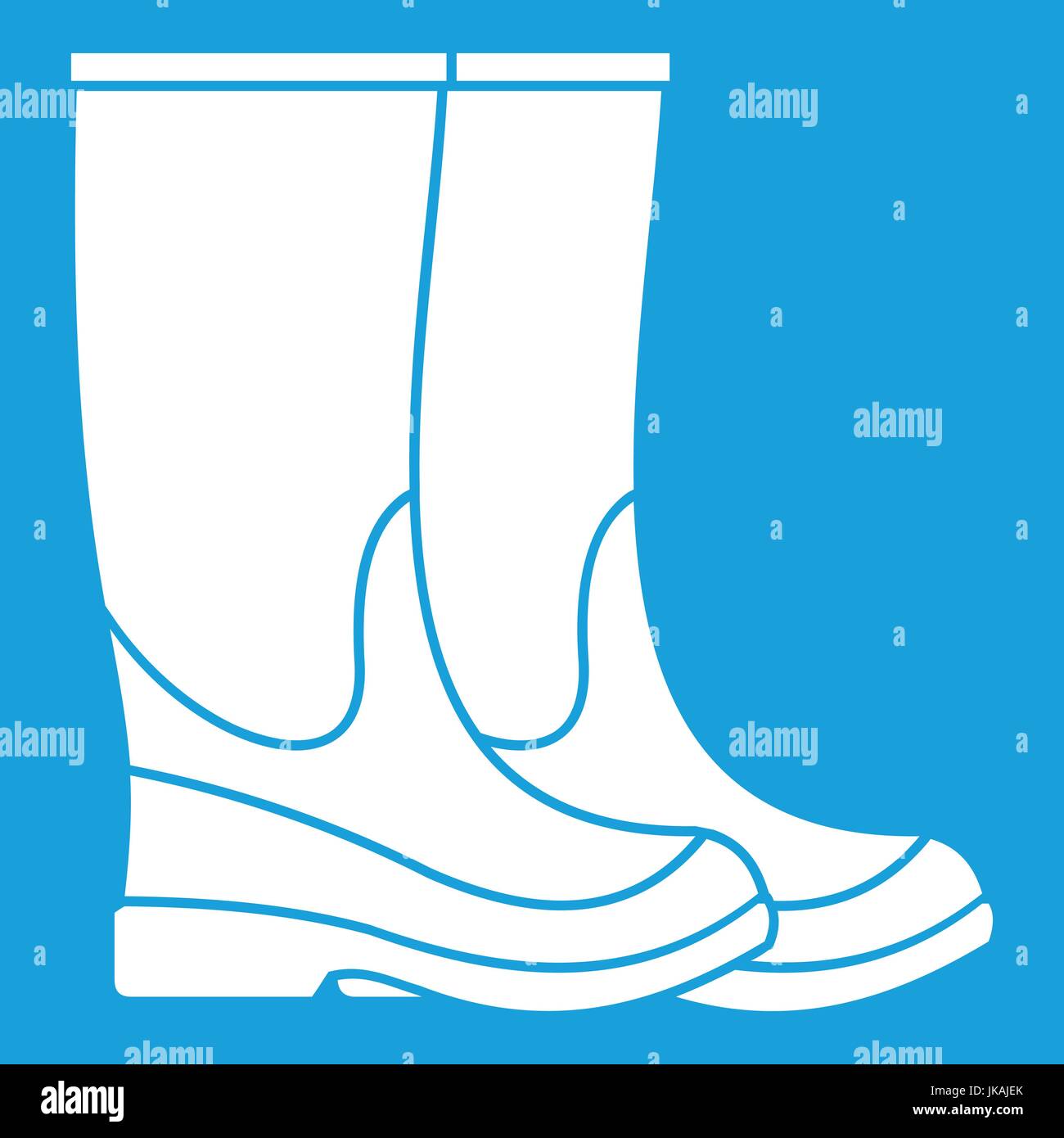 Boots icon white Stock Vector Image & Art - Alamy