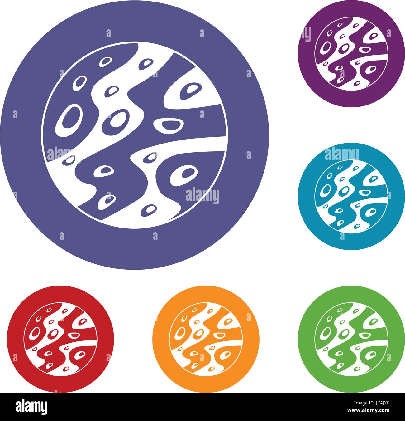 Moon icons set Stock Vector Image & Art - Alamy