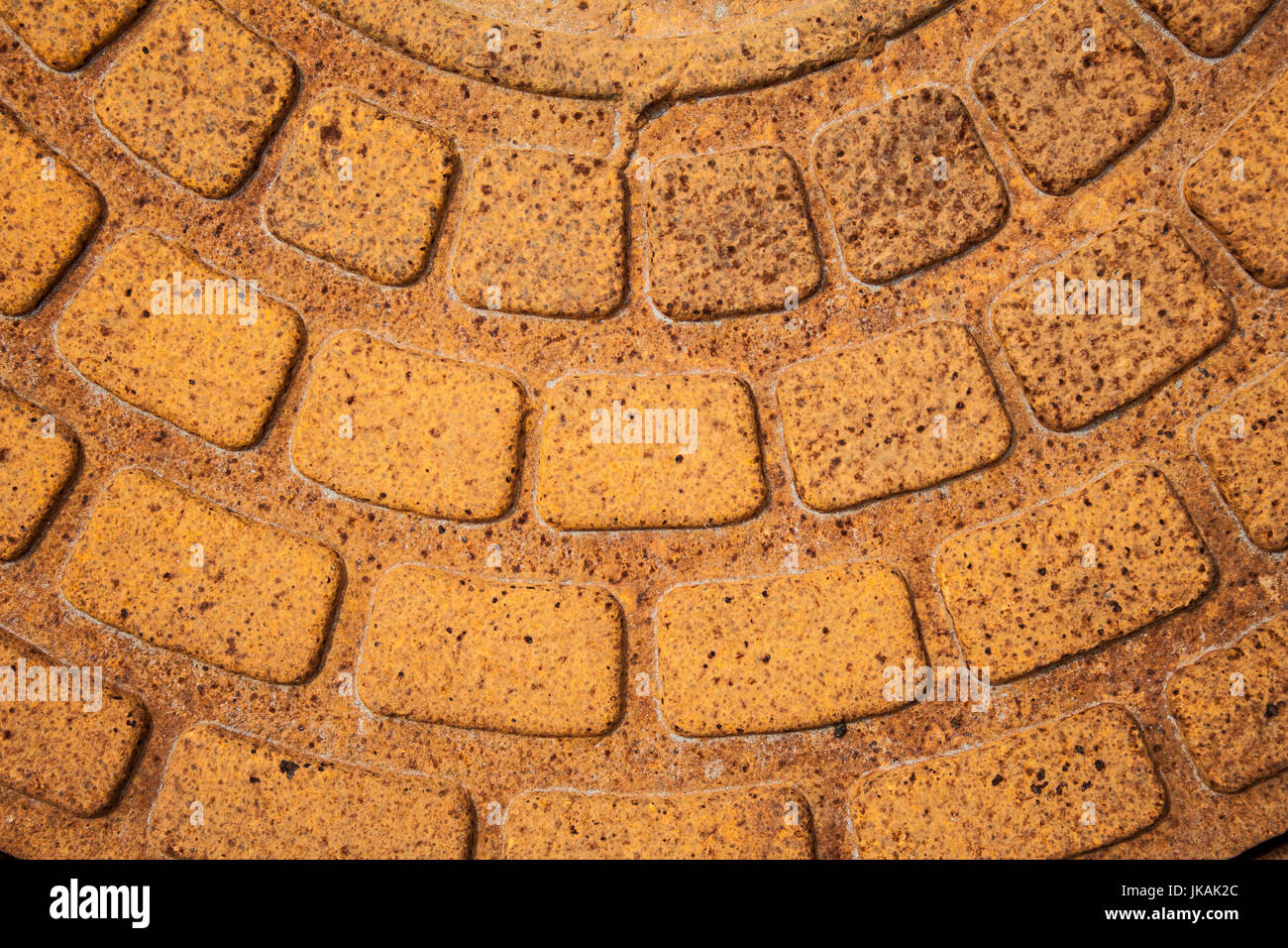 Rusty iron city sewer hatch. background, texture, design Stock Photo ...