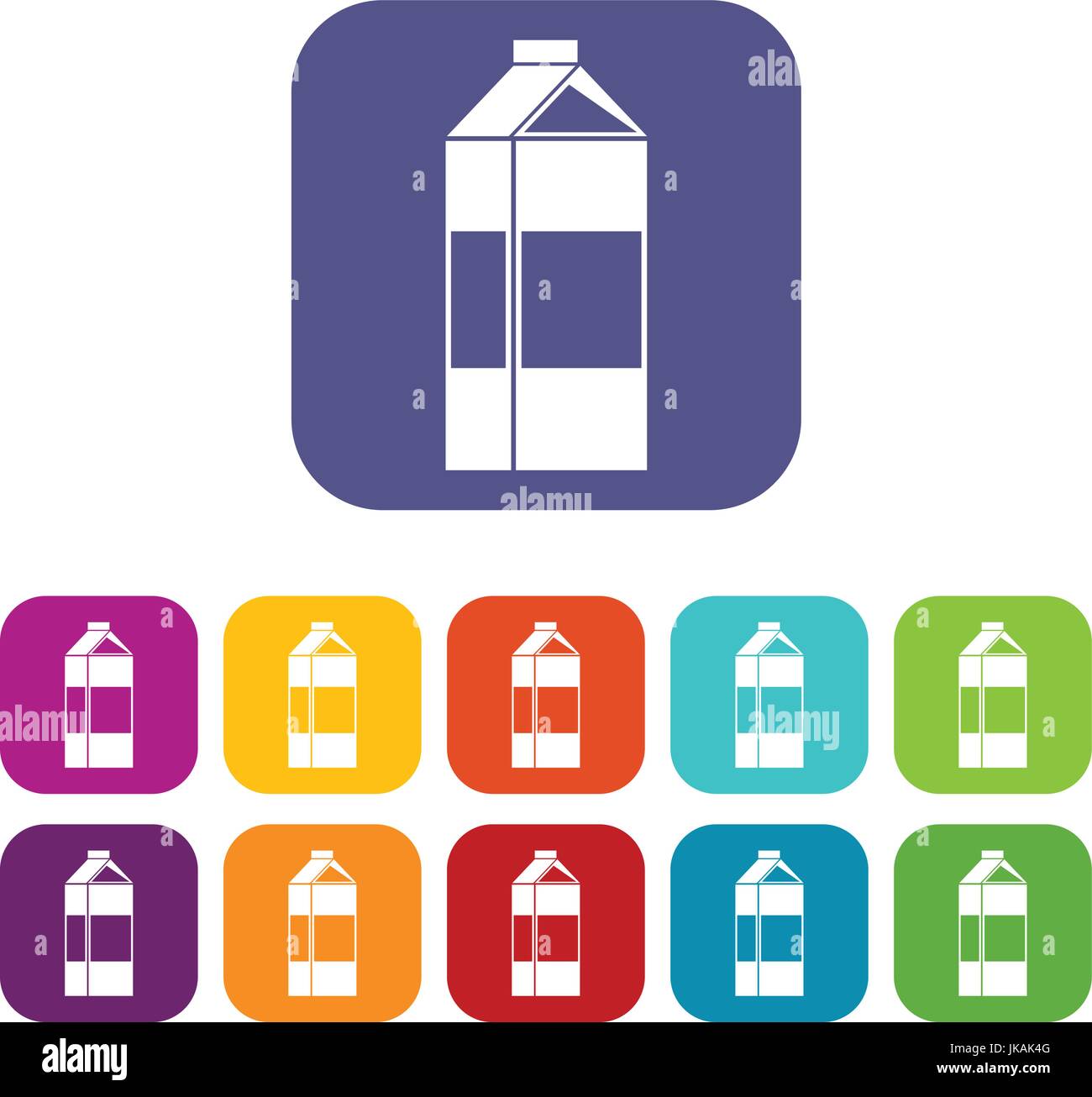 Milk icons set Stock Vector Image & Art - Alamy