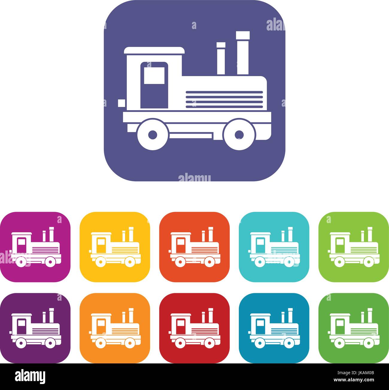 Locomotive icons set Stock Vector Image & Art - Alamy