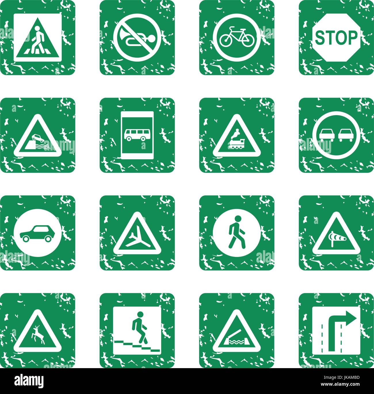 Road Sign set grunge Stock Vector Image & Art - Alamy