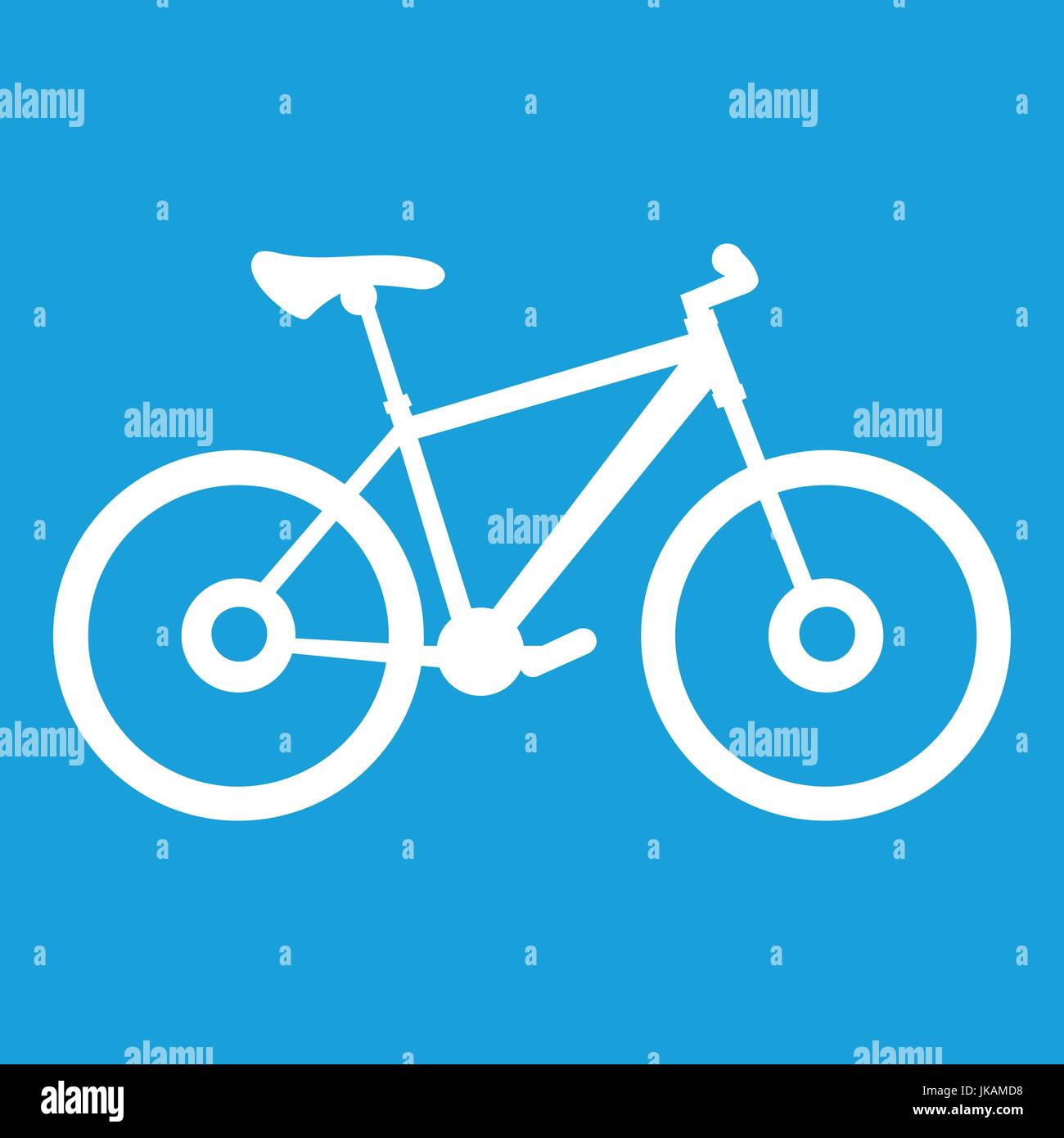 Bike icon white Stock Vector Image & Art - Alamy