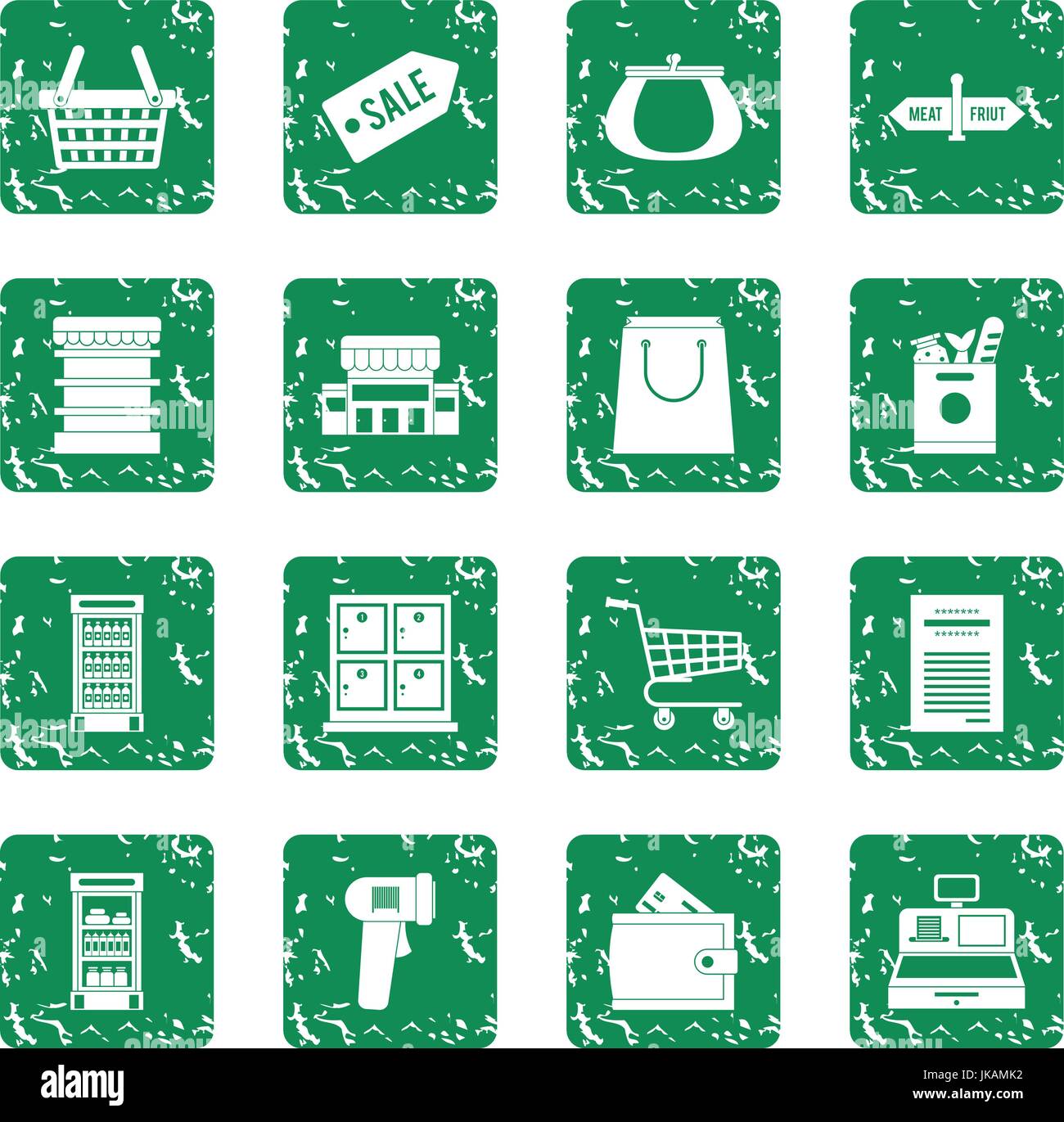 Supermarket icons set grunge Stock Vector Image & Art - Alamy
