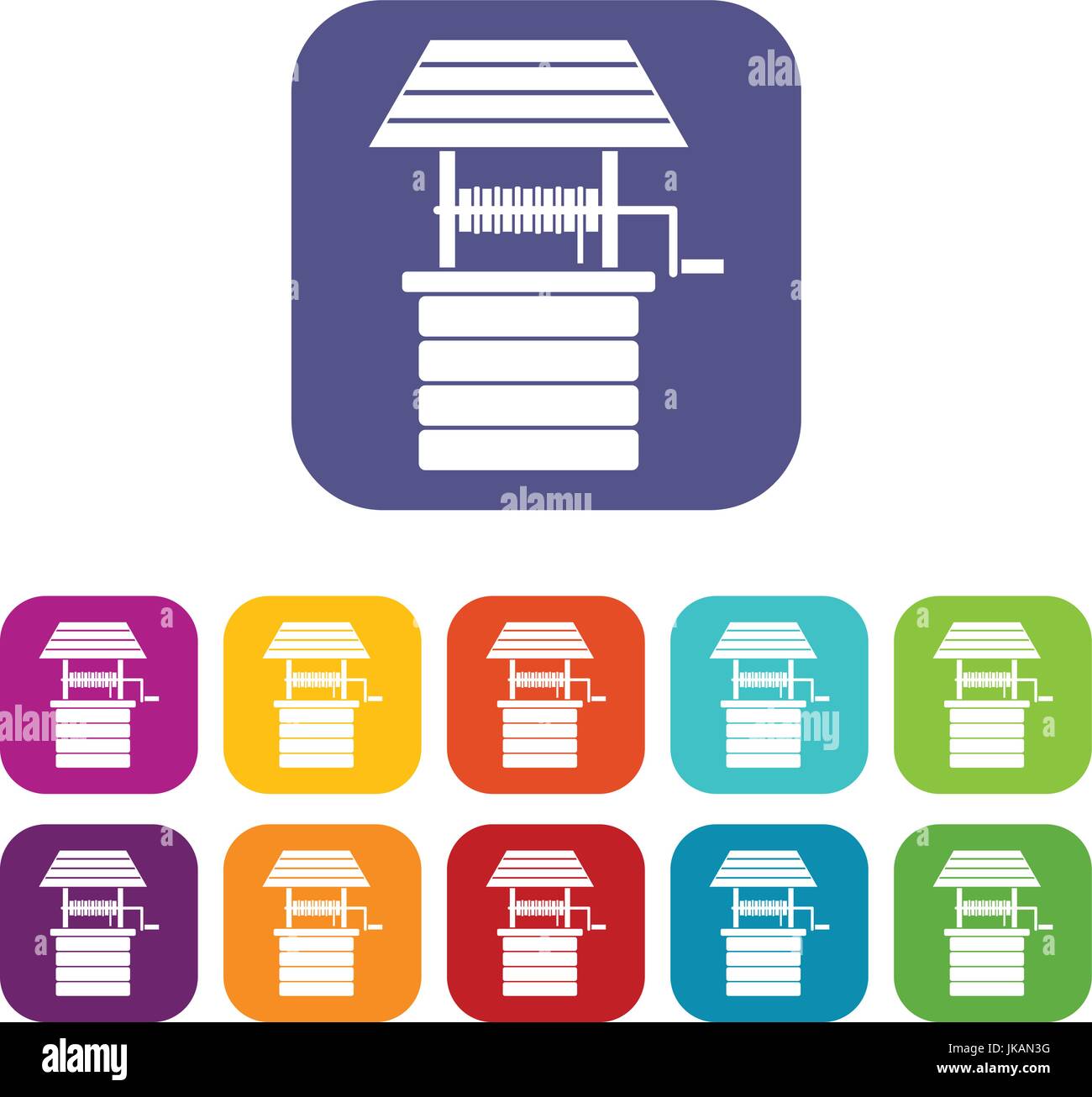 Water well icons set Stock Vector Image & Art - Alamy