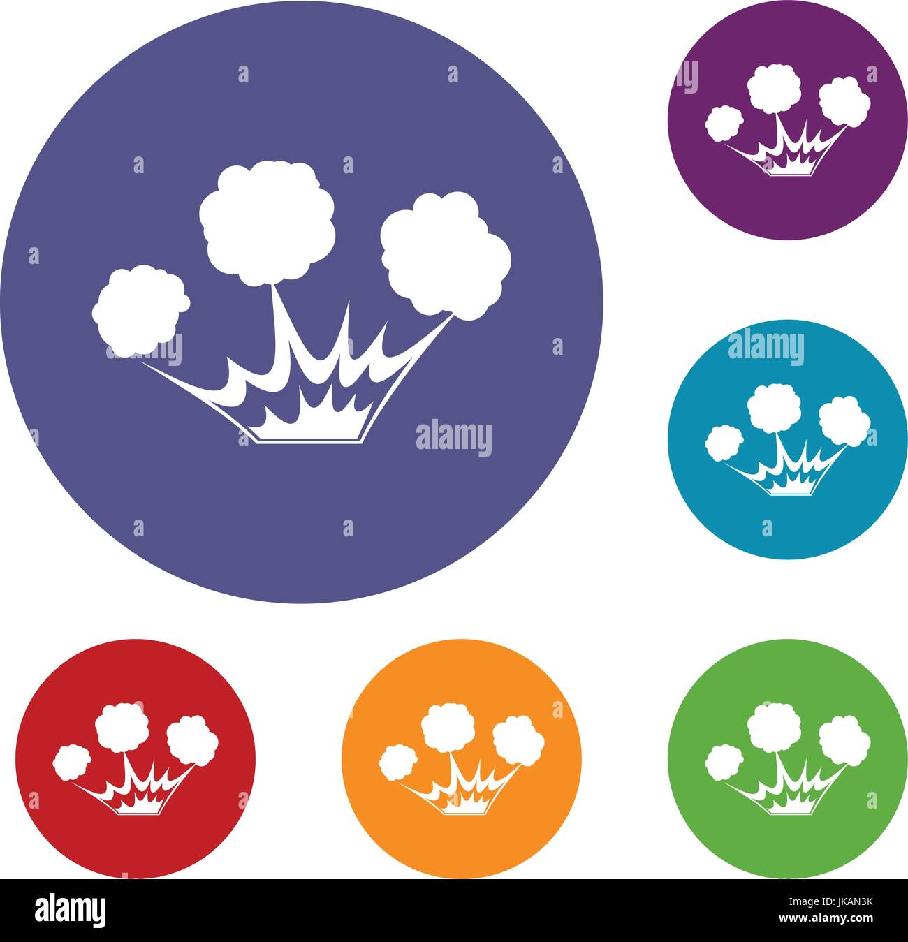 Explosion icons set Stock Vector Image & Art - Alamy
