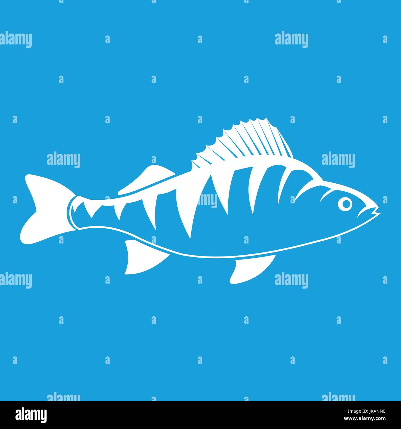 Fish icon white Stock Vector Image & Art - Alamy