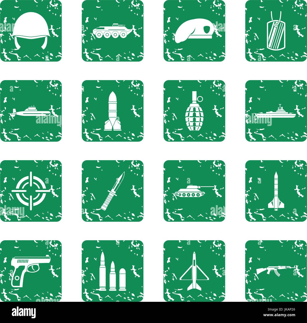 Military icons set grunge Stock Vector Image & Art - Alamy