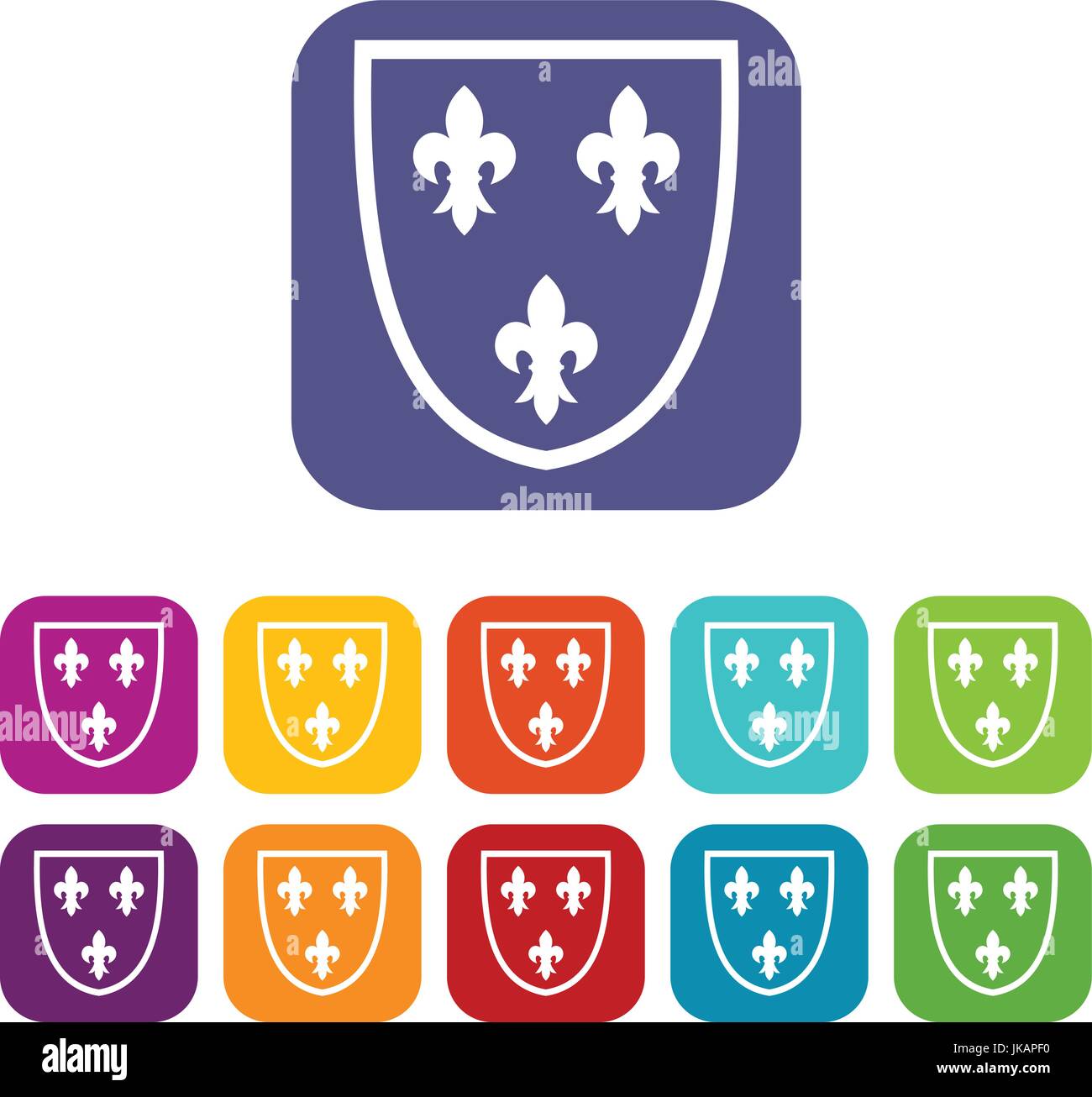 Crest icons set Stock Vector Image & Art - Alamy