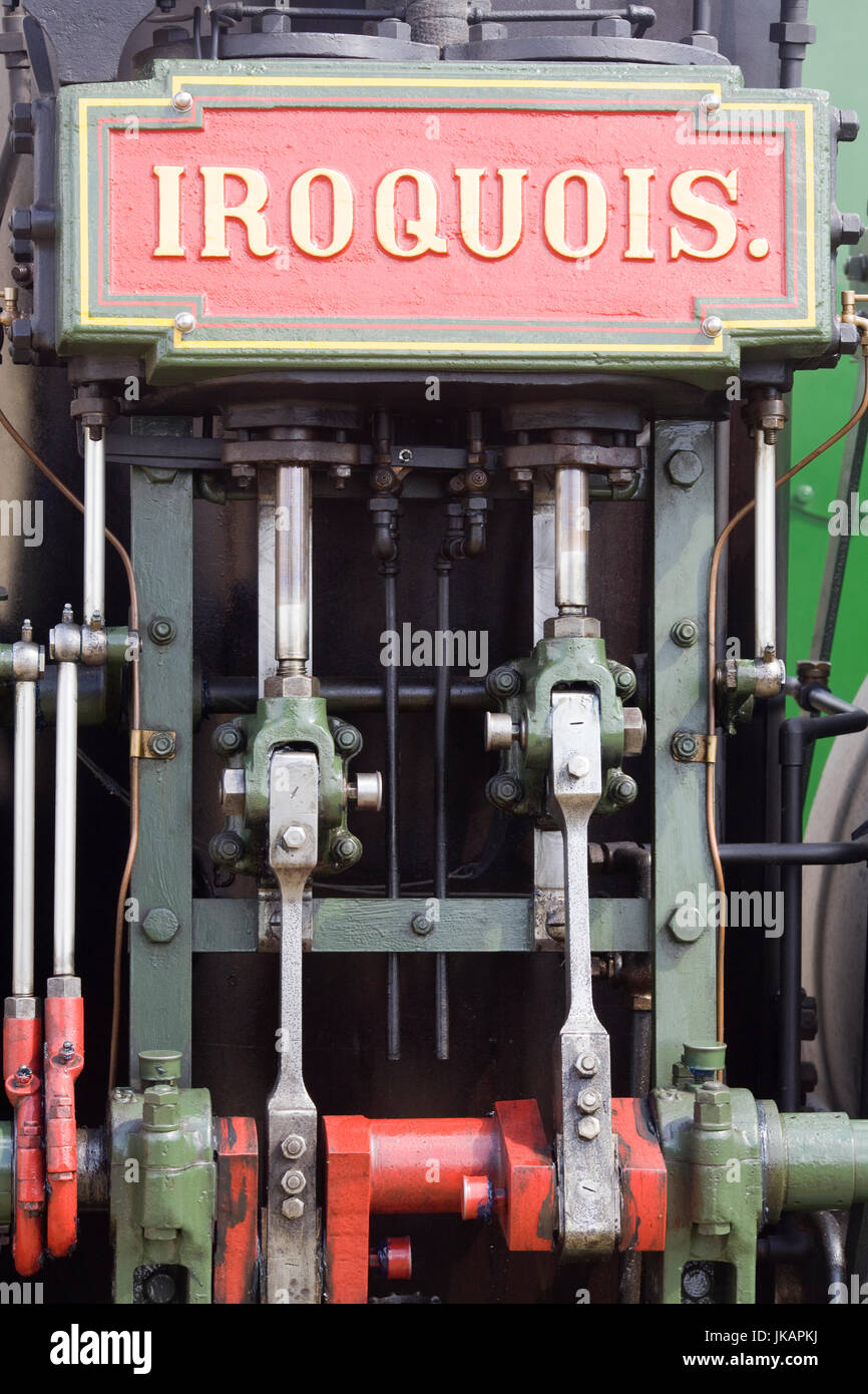 Close up model steam traction engine Stock Photo - Alamy