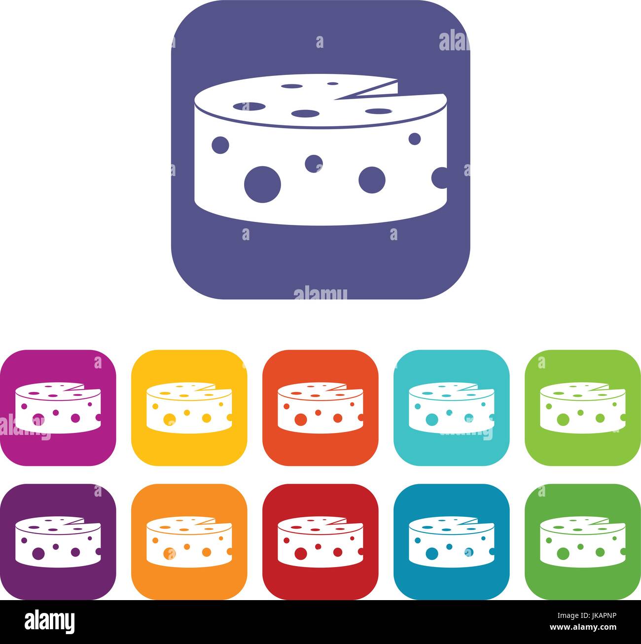 Cheese icons set Stock Vector Image & Art - Alamy