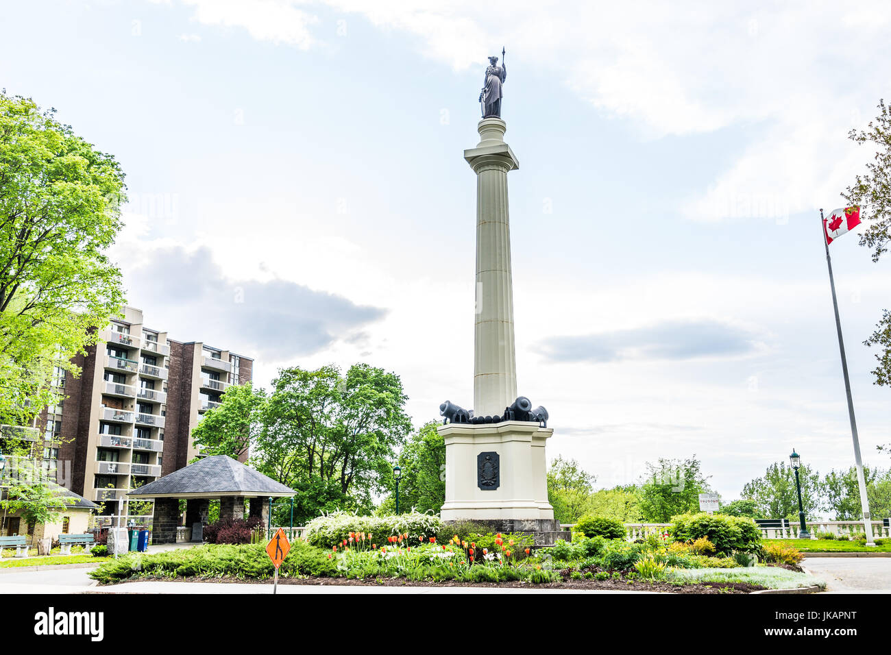 Quebec City, Canada - May 31, 2017: Monument des Braves memorial on ...