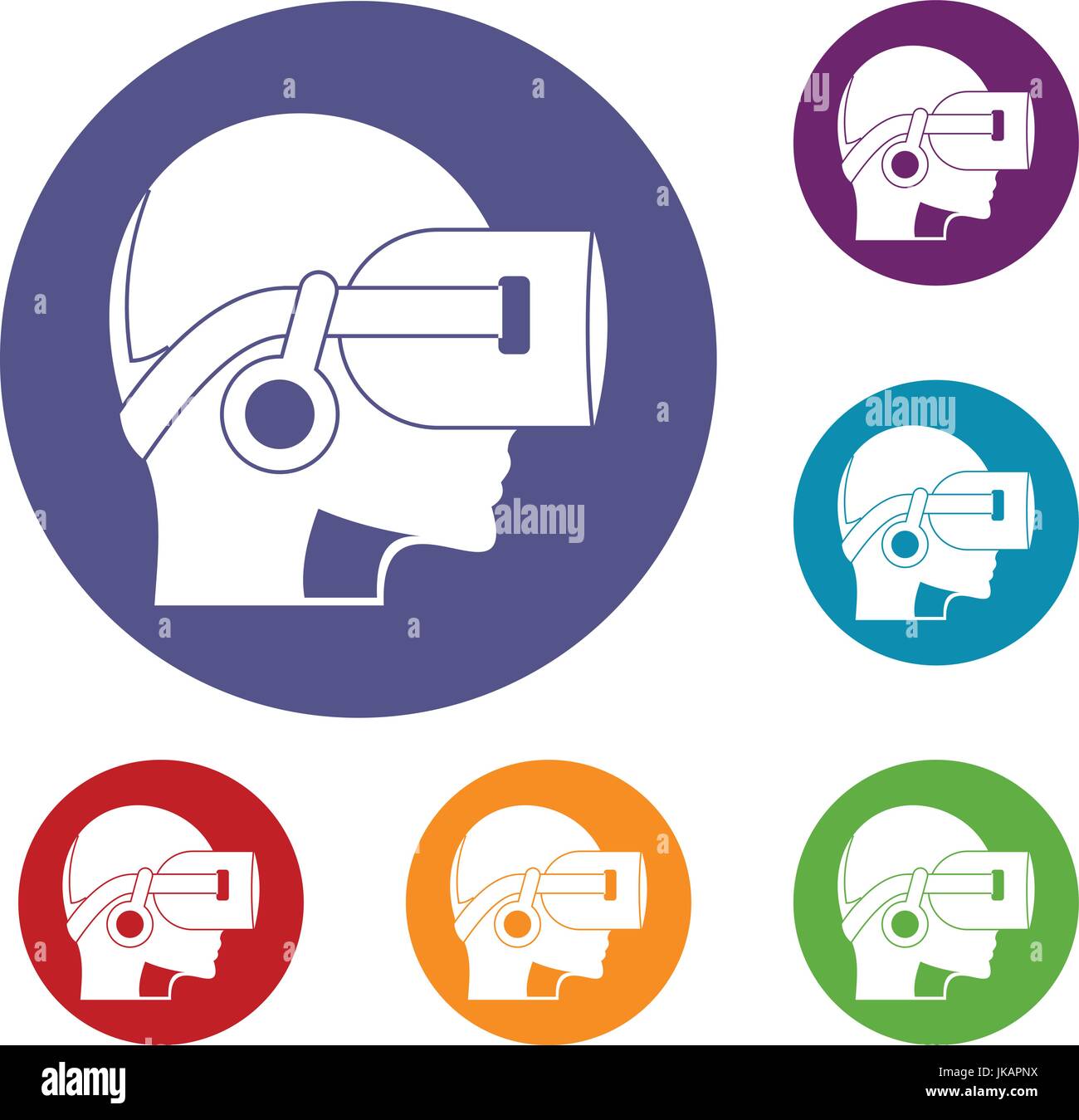 Vr headset icons set Stock Vector Image & Art - Alamy