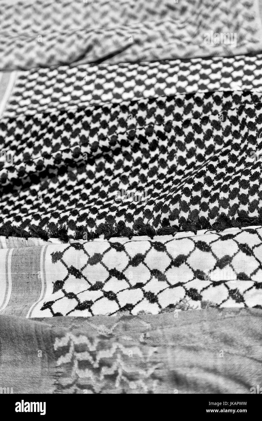 the texture of the cotton traditional symbolic arabian scarf like ...