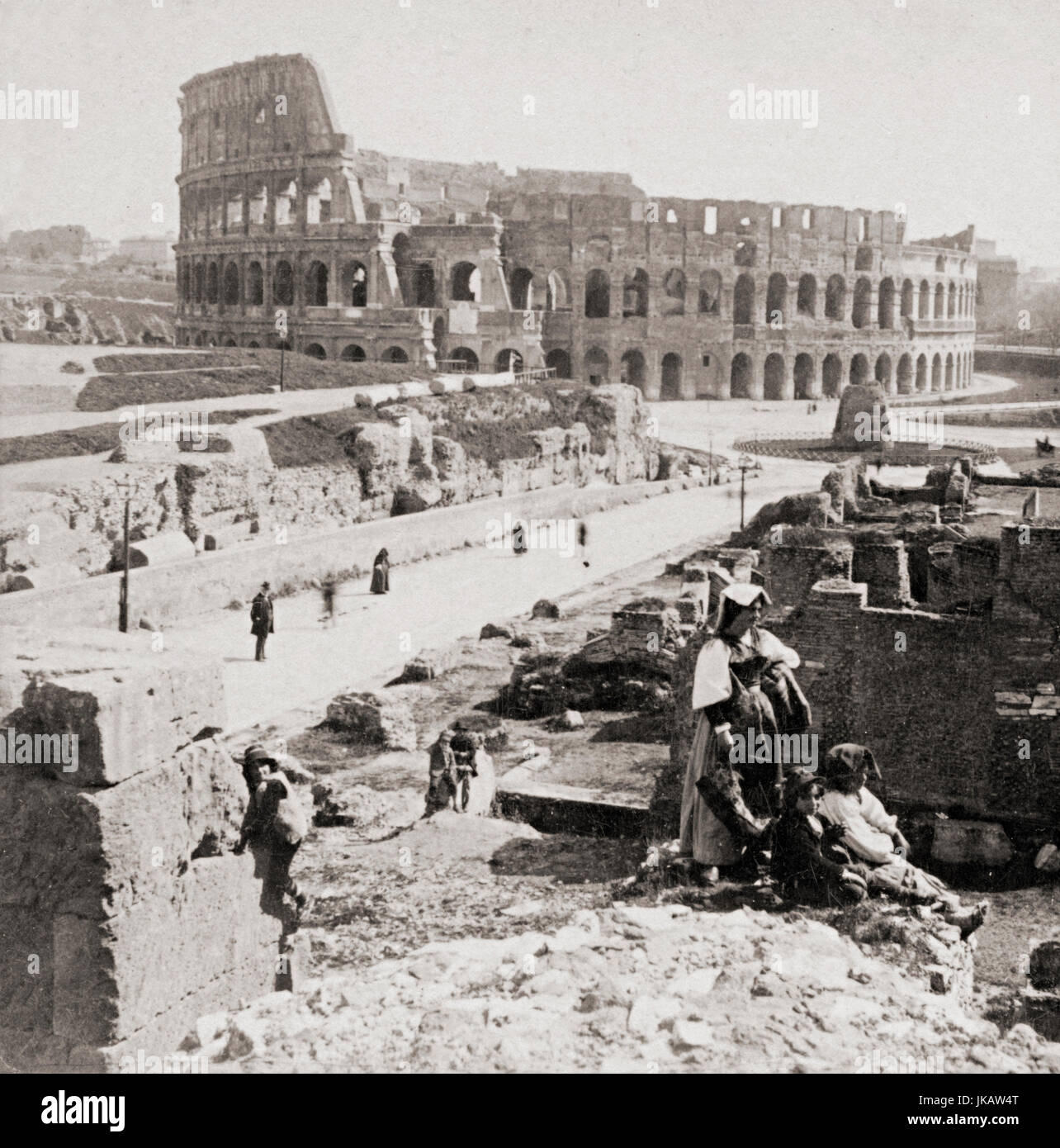 The Colosseum, Rome, Italy in 1900 Stock Photo - Alamy