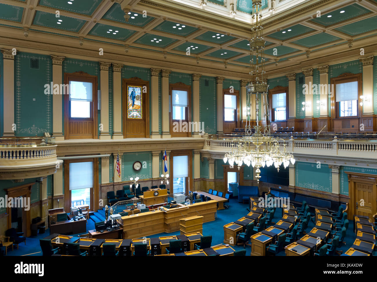 interior of house chambers at colorado state capitol in denver Stock ...