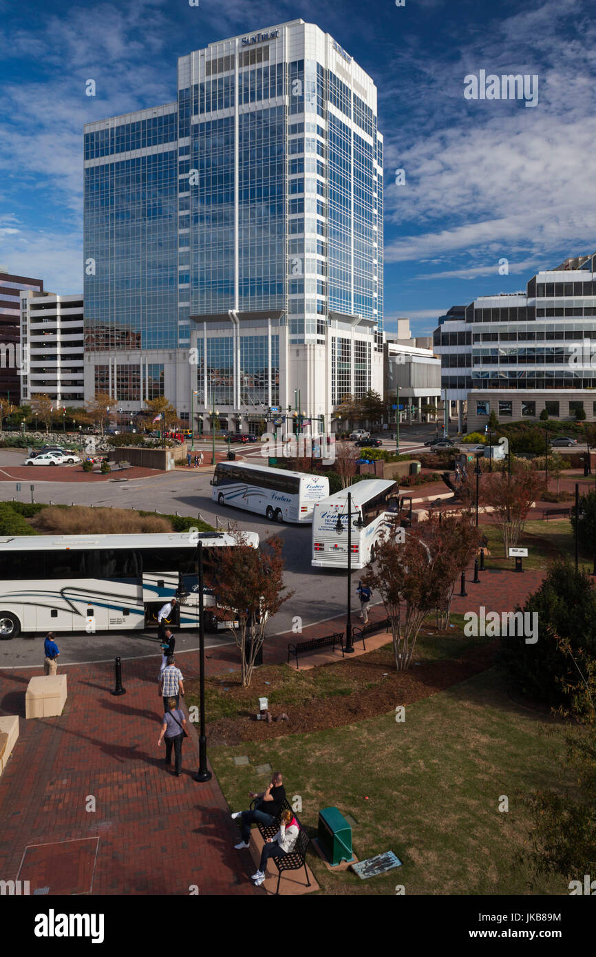USA, Virginia, Norfolk, elevated view of the waterfront Stock Photo - Alamy